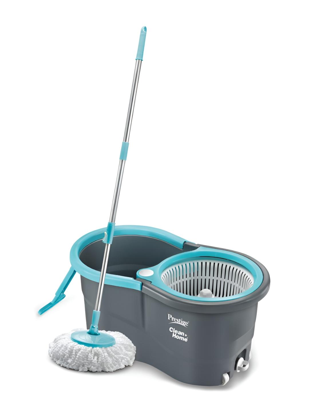 Buy Prestige CleanHome Alpha Blue & Grey Cotton Mop Set With 2 ...