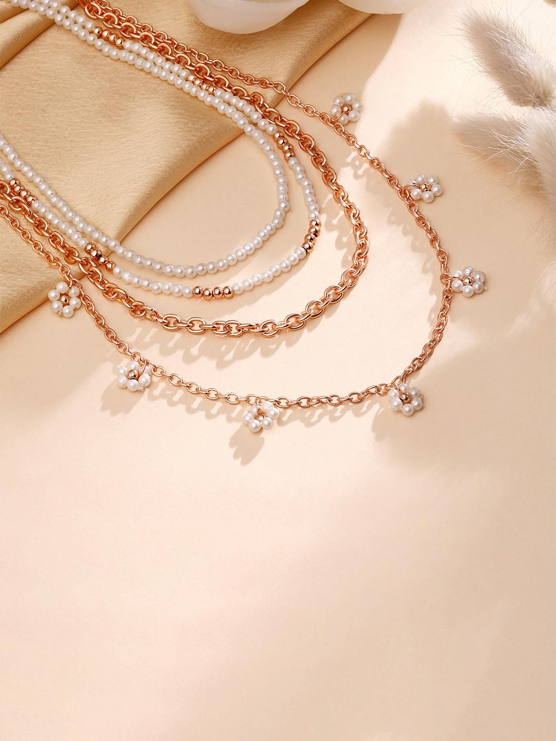 Buy Cierra Rose Gold Plated Necklace - Necklace And Chains for Women ...