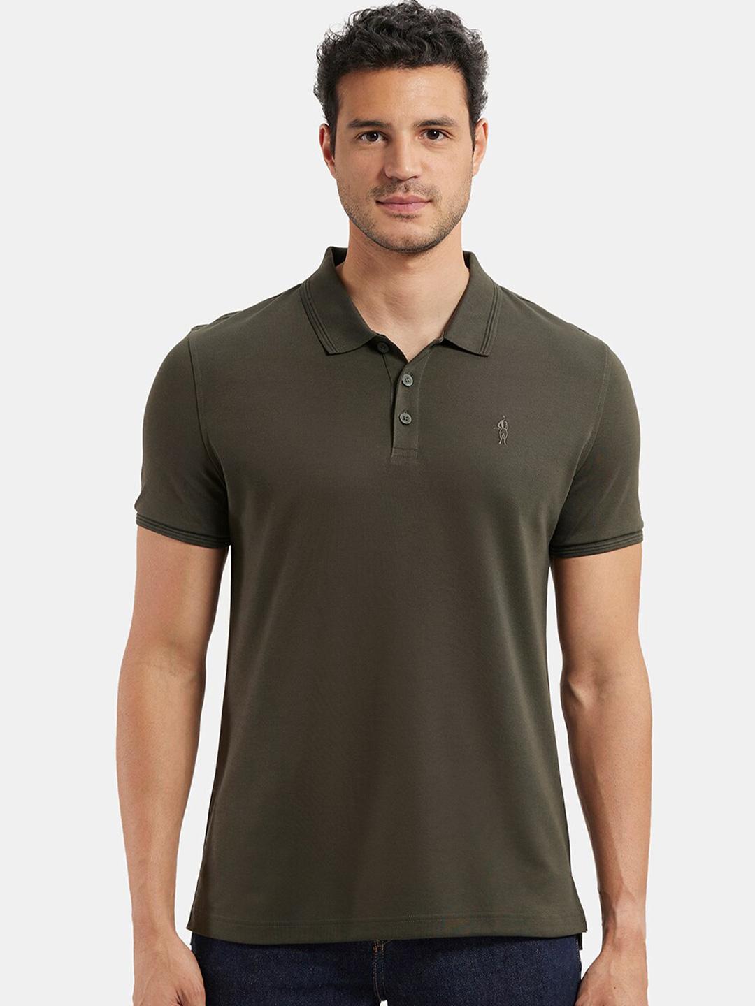 Buy Jockey Super Combed Cotton Rich Solid Half Sleeve Polo Tshirt 3912 ...