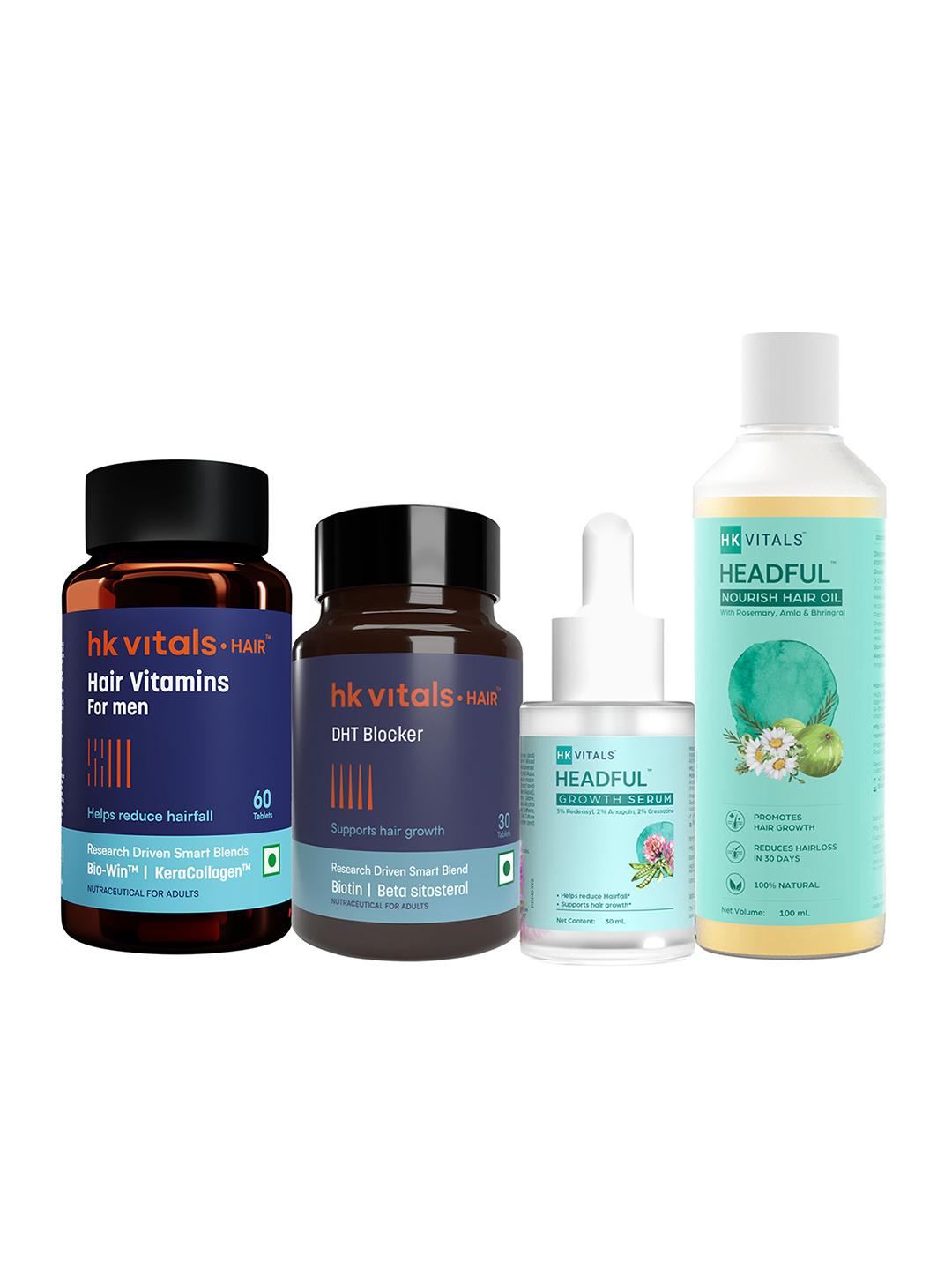 Buy HK VITALS Men Hairfall Solution Kit Stage 3 - Hair Supplements for ...