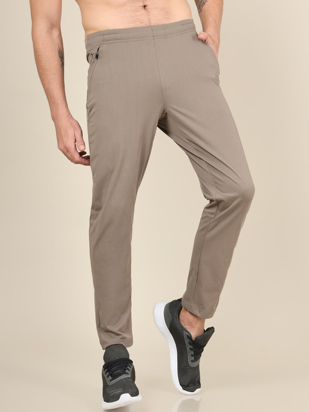 Buy Technosport Men Mid Rise Slim Fit Antimicrobial Active Track Pants ...