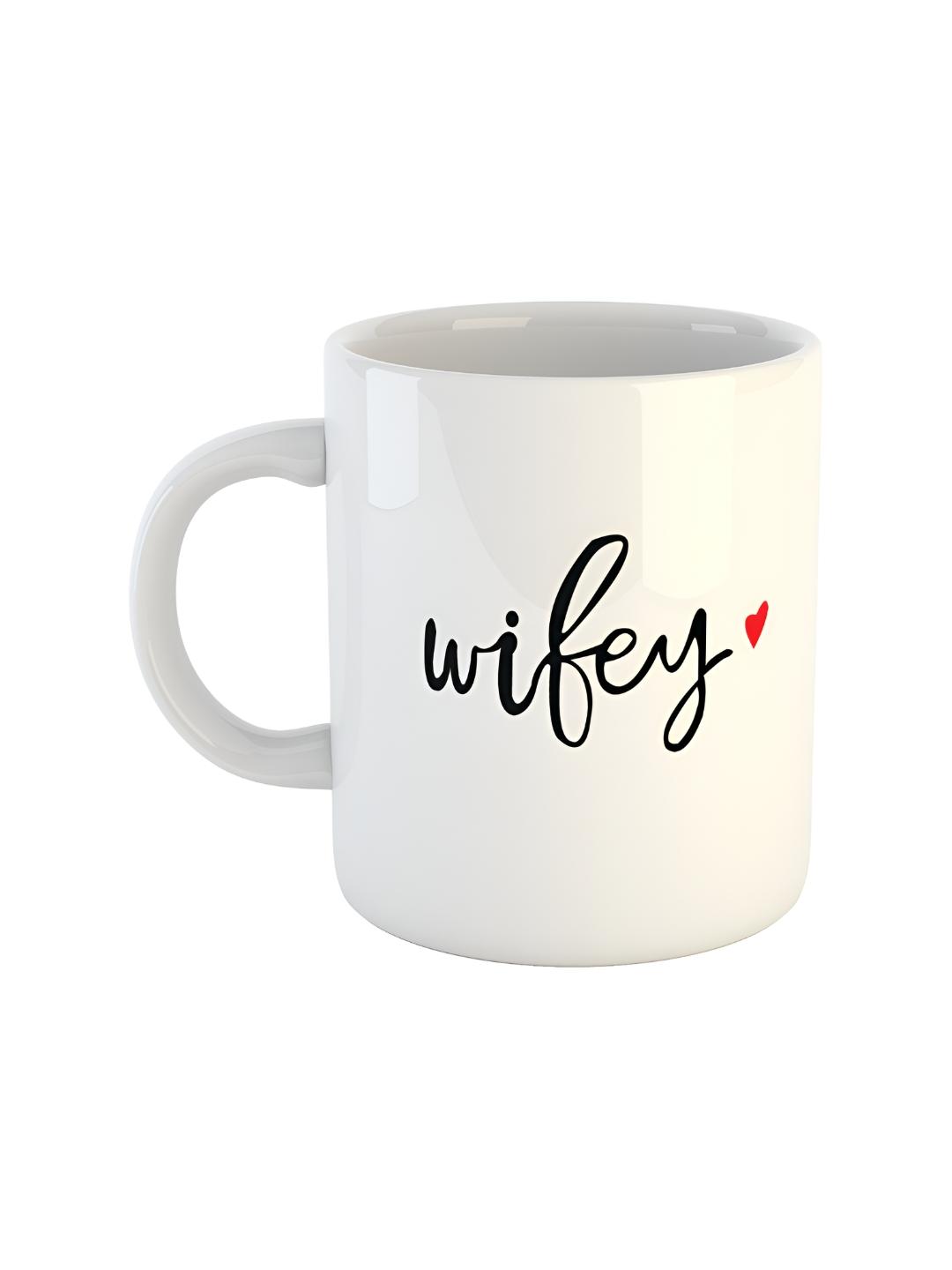 Buy ARTBUG White Printed Ceramic Glossy Mug 350 Ml - Cups And Mugs for ...
