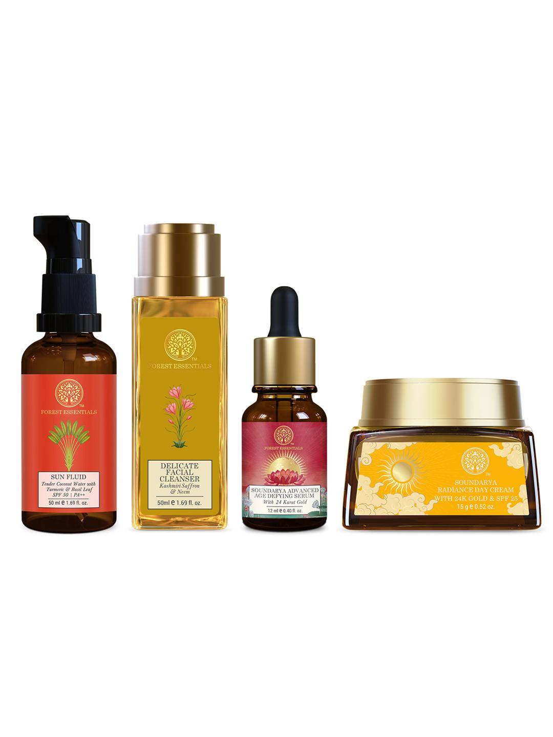 Buy Forest Essentials Soundarya Face Care Combo - Skin Care Combo for ...