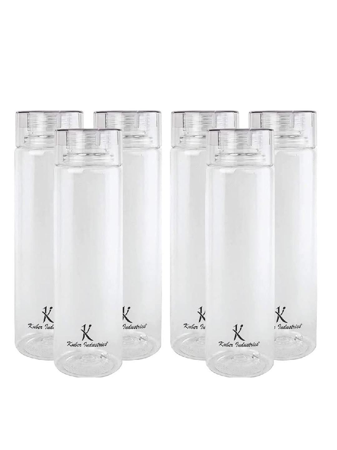 Buy Kuber Industries Transparent 18pcs Plastic Solid Water Bottle ...