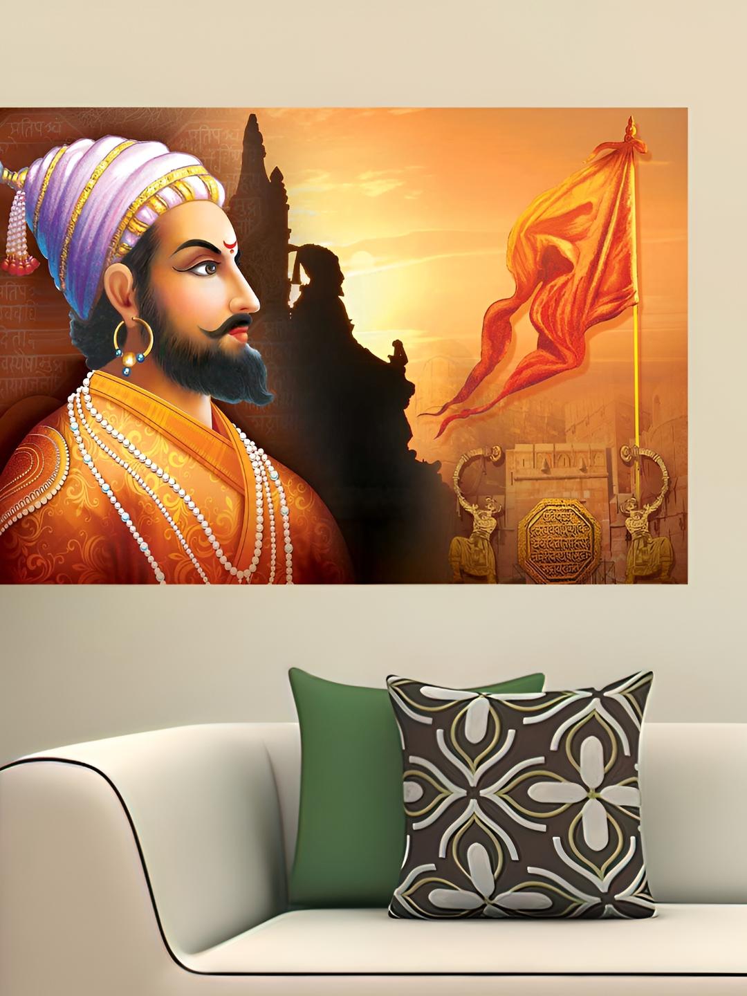 Buy British Terminal Brown Chattrapati Shivaji Maharaj Sticker - Decals ...