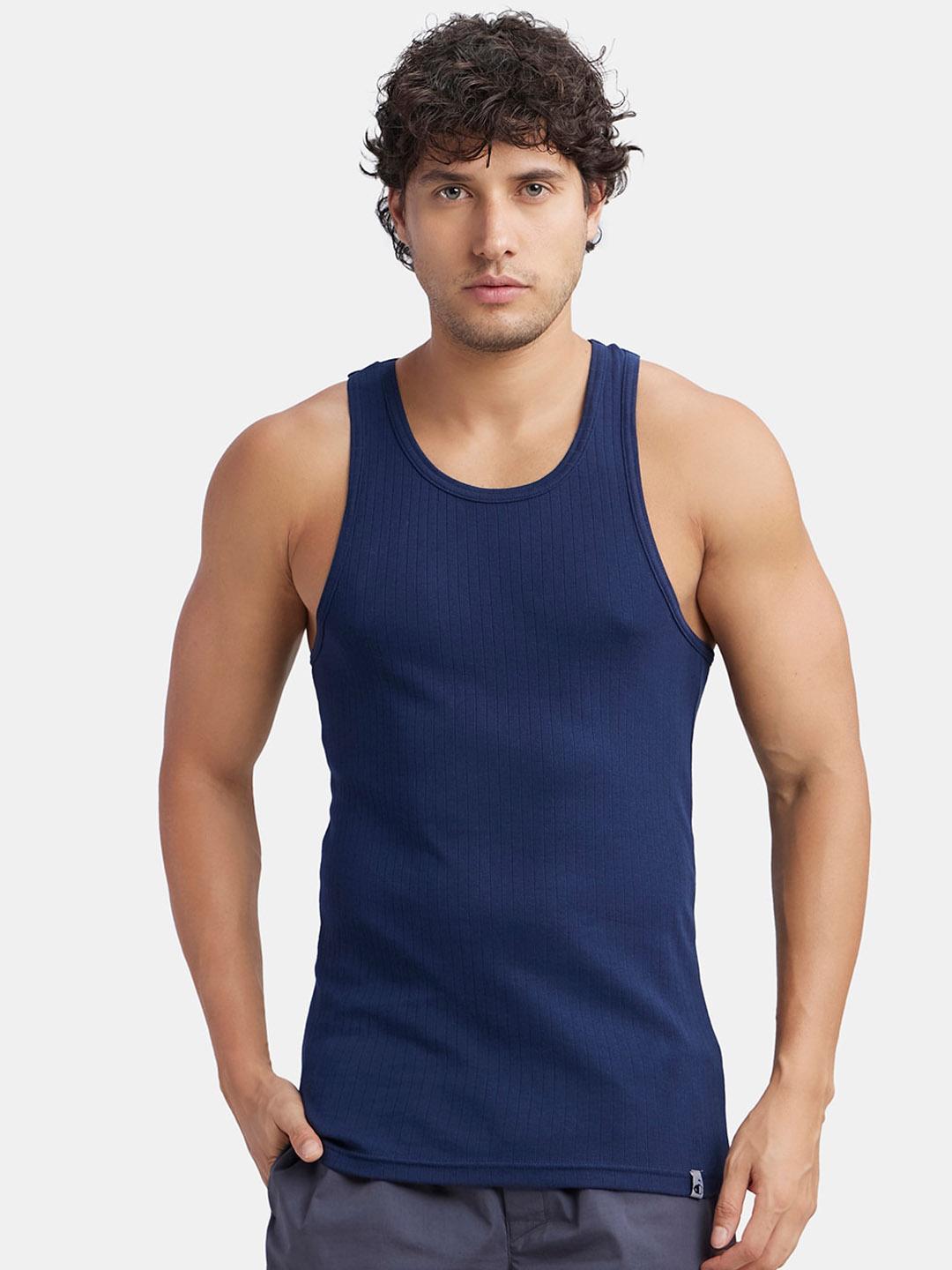Buy Jockey Combed Cotton Rib Round Neck With Racer Back Gym Vest 9922 ...