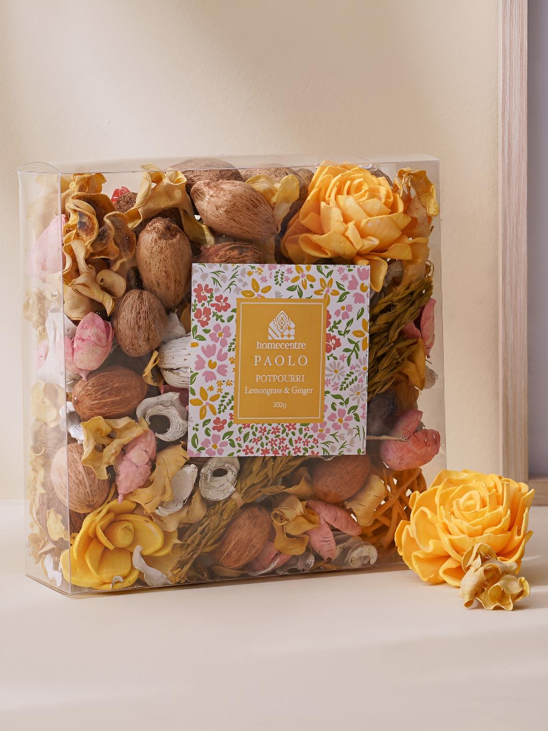 Buy Home Centre Yellow Paolo Lemongrass & Ginger Potpourri 300 G ...