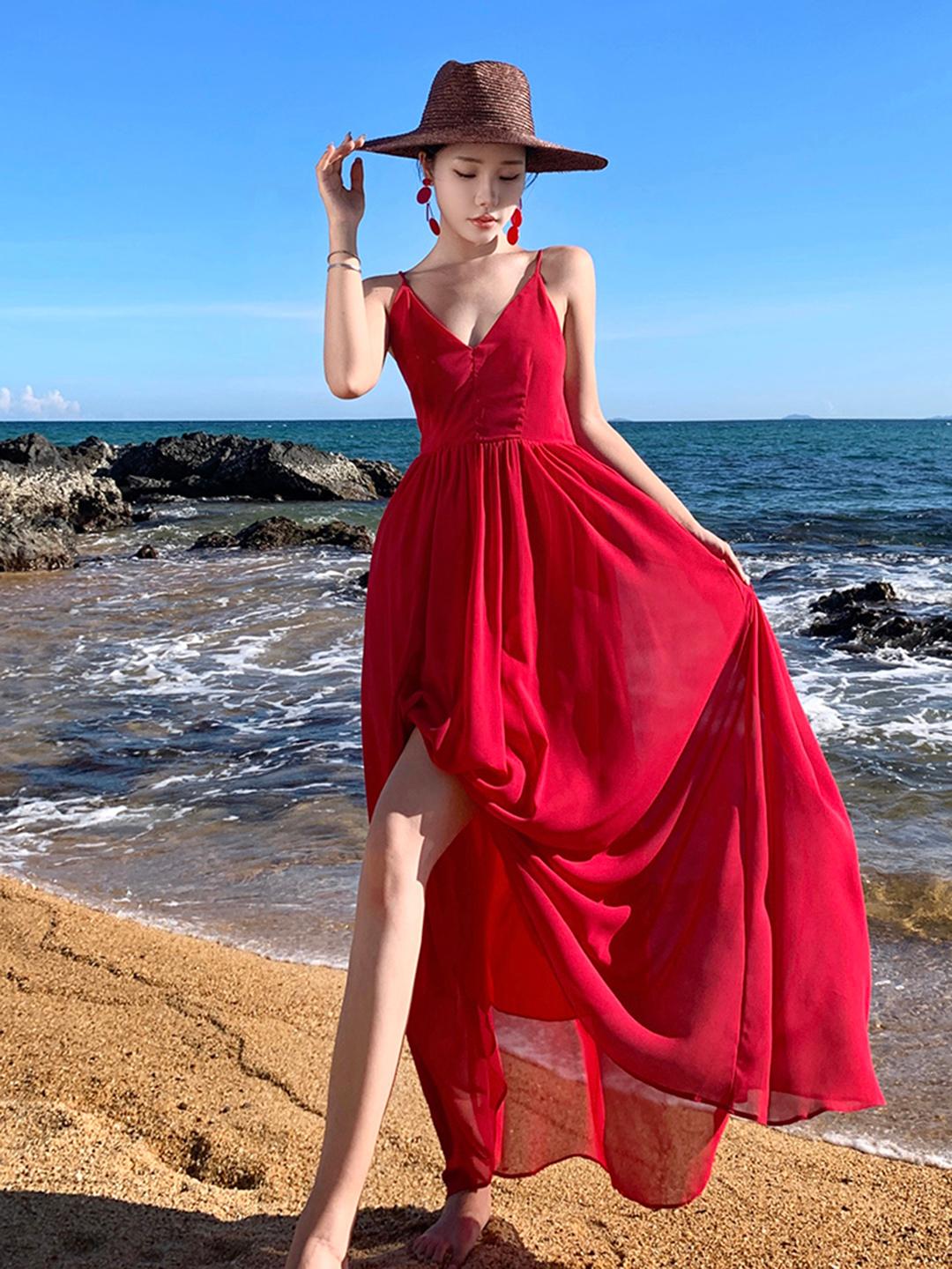 Buy JC Mode Women Shoulder Straps Maxi Dress - Dresses for Women ...