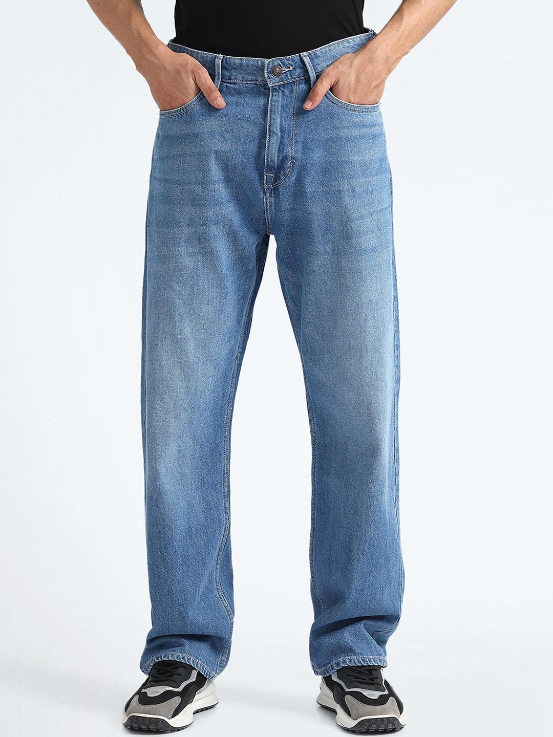 Buy Flying Machine Men High Rise Low Distress Light Fade Stretchable ...