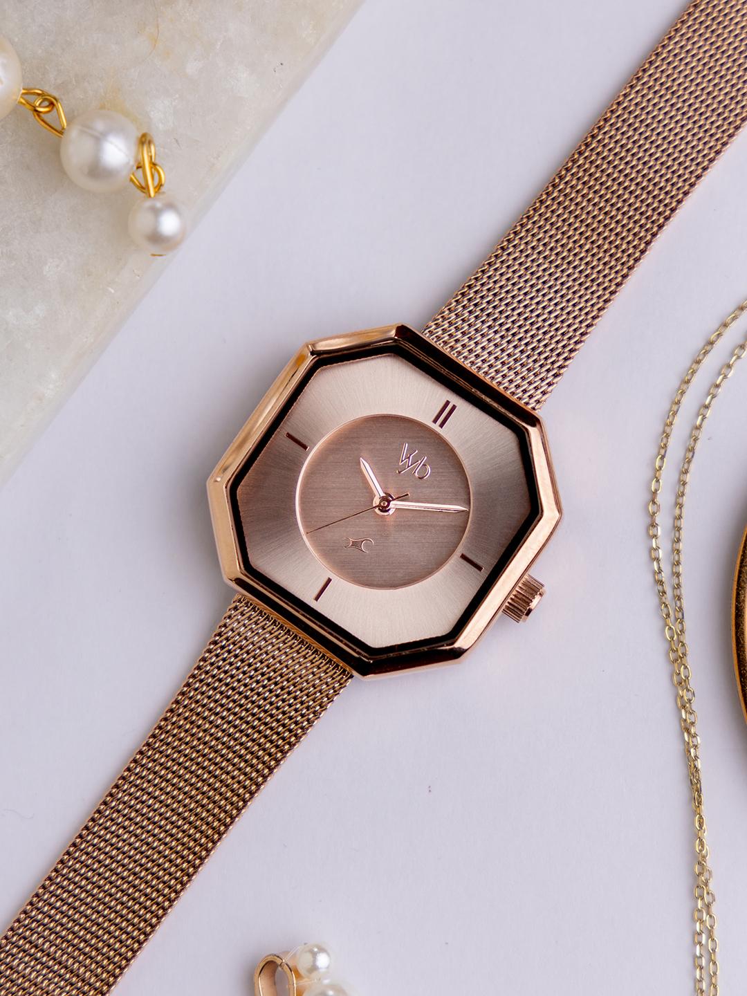 Buy Fastrack Vyb Prodigy Quartz Analog With Rose Gold Dial Watch For ...