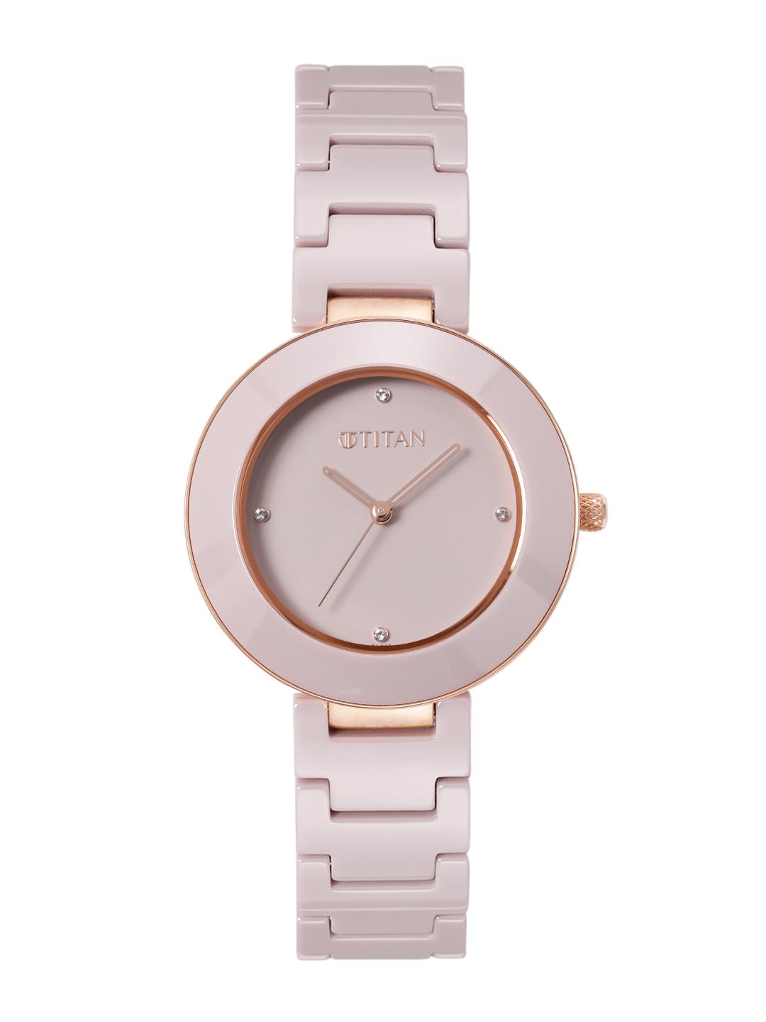 Buy Titan Women Purple Ceramic Analogue Watch 95189KC08 - Watches for ...