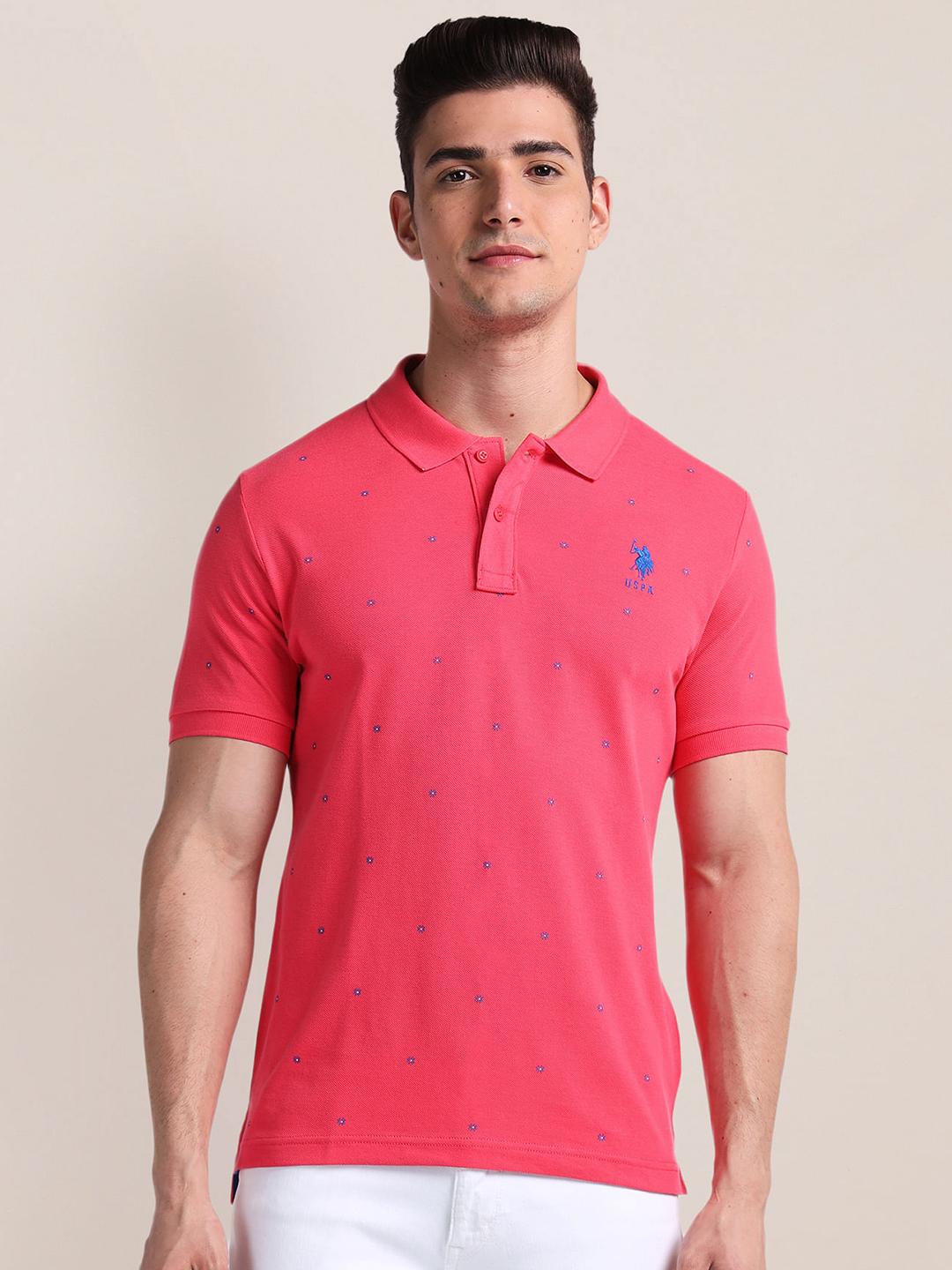 Buy U.S. Polo Assn. Polo Collar Short Sleeves Slim Fit T Shirt - Tshirts for Men 28193490 | Myntra