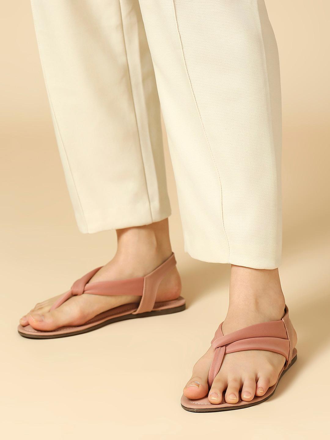 Buy Inc 5 Backstrap Open Toe Flats - Flats for Women 28371436 | Myntra