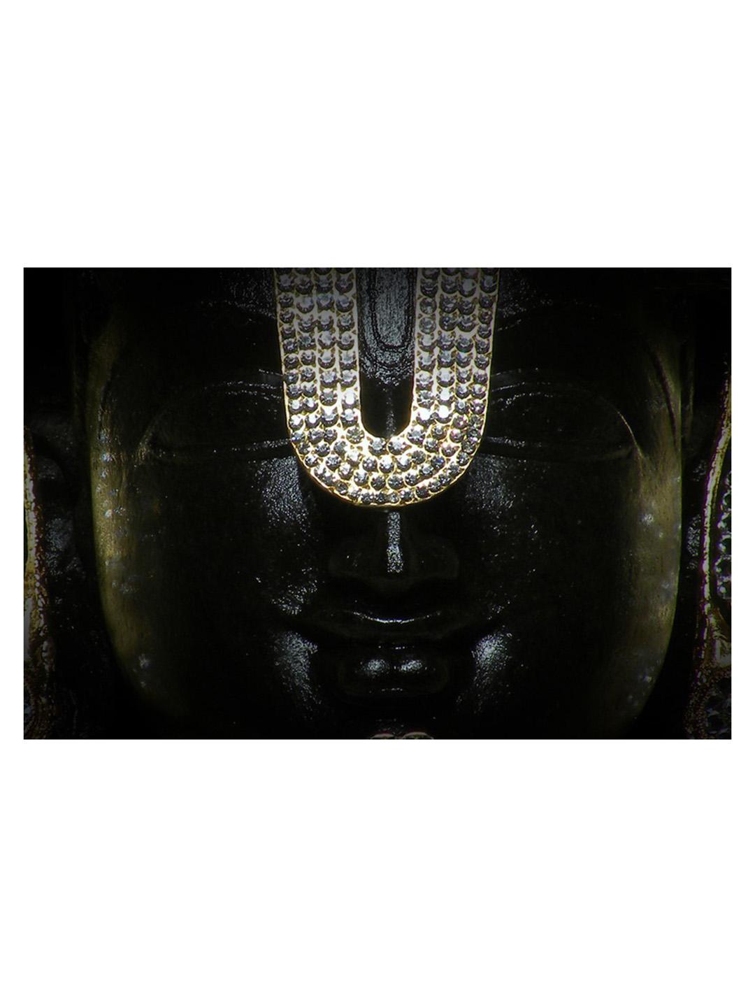 Buy British Terminal Black Venkateshwara Swamy Religious Wall Poster ...