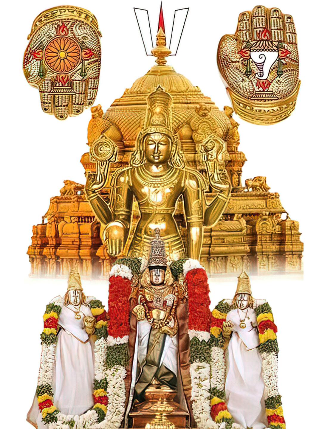 Buy British Terminal Yellow Religious Venkateswara Swamy & Sridevi ...