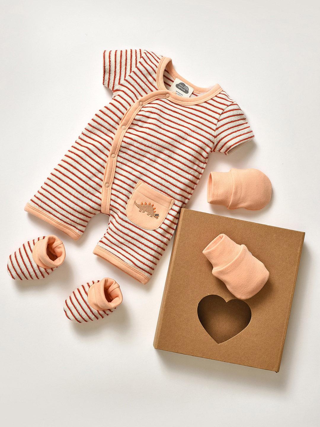 Buy MiArcus 100% Cotton Baby Apparel Gift Set Pack Of 3 Sleepsuit ...