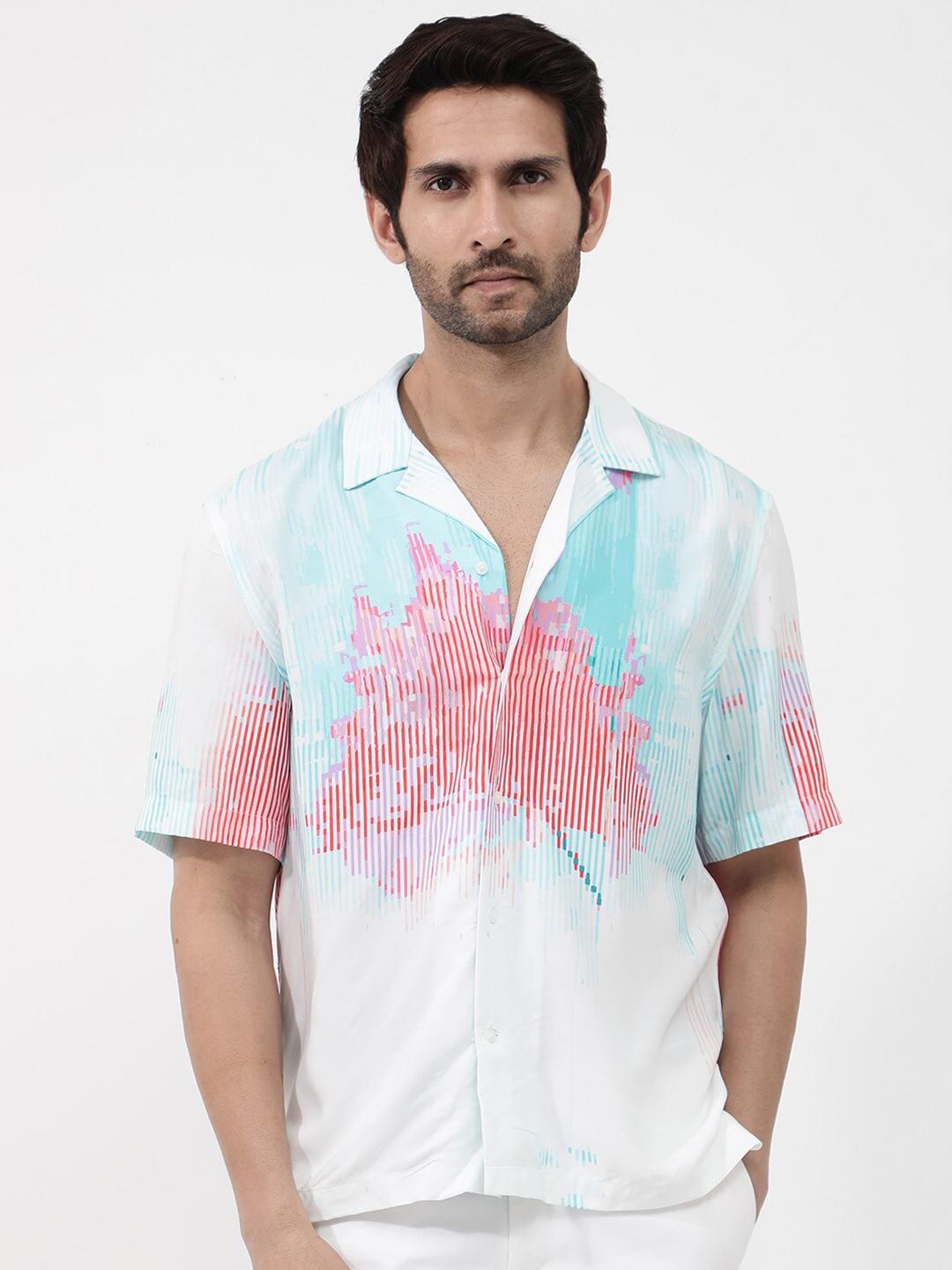 Buy RARE RABBIT Men Radet Classic Boxy Printed Shirt - Shirts for Men ...