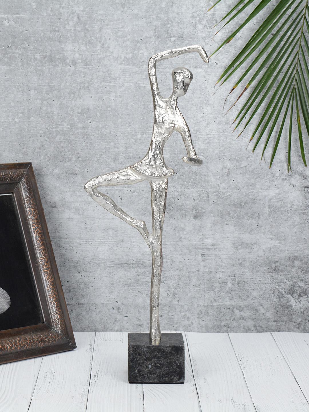 Buy Maison Modern Balletic Lady Silver Metal Metallic Living Room Large ...