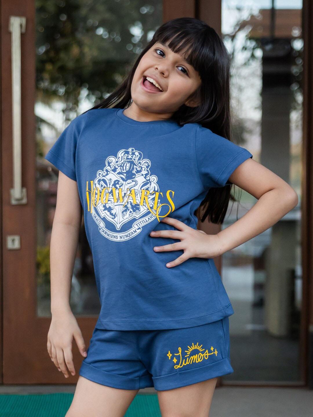 Buy Nap Chief Girls Harry Potter Printed T Shirt With Shorts - Clothing ...
