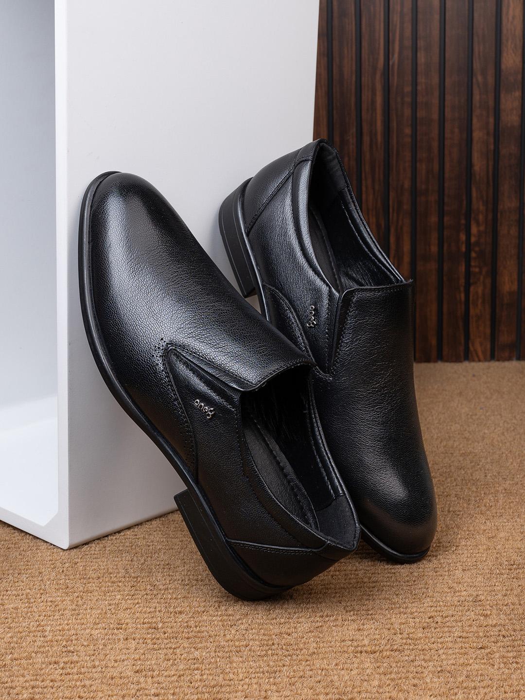Buy One8 Select By Virat Kohli Men Leather Formal Slip Ons - Formal ...