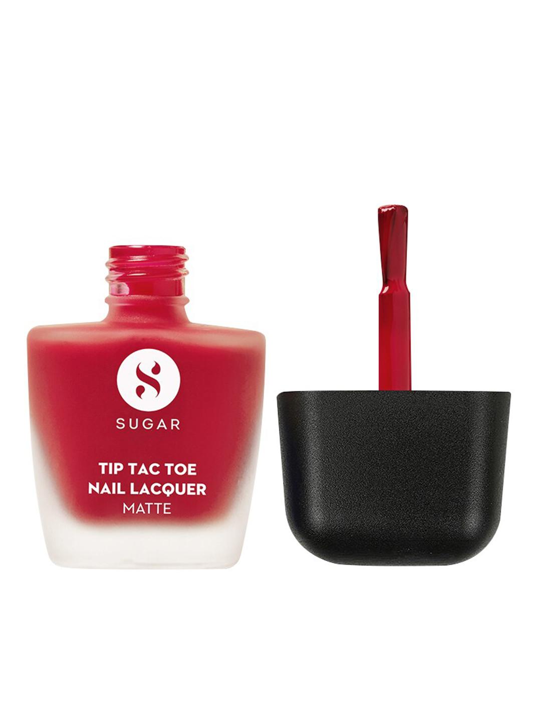 Buy SUGAR Tip Tac Toe Long Lasting Nail Lacquer Matte 9ml Red Of Roses ...