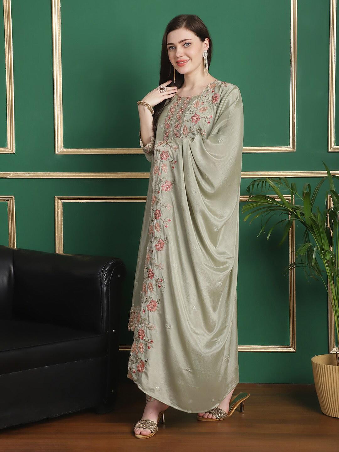 Buy Stylee LIFESTYLE Embroidered Unstitched Dress Material - Dress ...