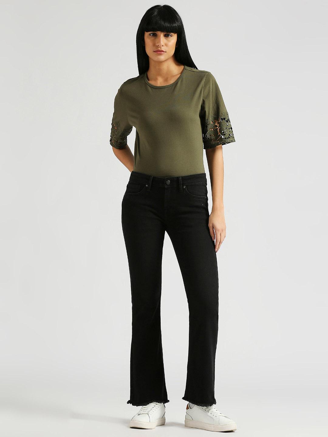 Buy Pepe Jeans Women Bootcut Mid Rise Stretchable Jeans - Jeans for ...