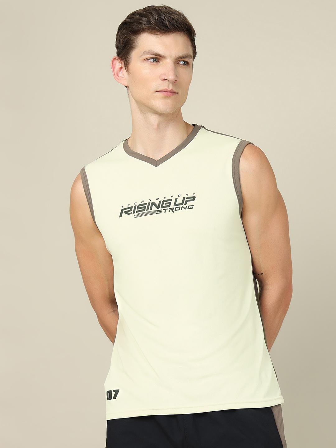 Buy Technosport Printed UV Protection Breathable Gym Innerwear Vest ...