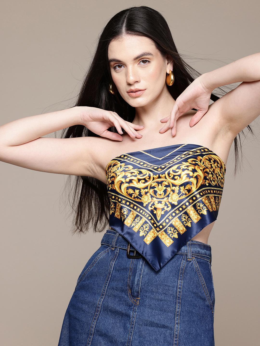 Buy MANGO Baroque Printed Scarf - Scarves for Women 28537290 | Myntra