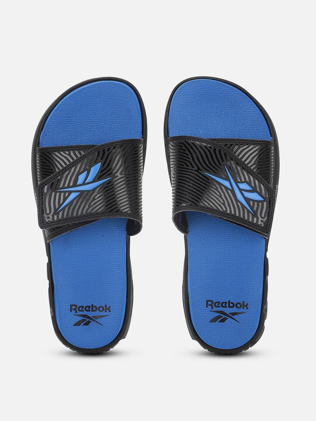 Buy Reebok Unisex Brand Logo Printed Sliders - Flip Flops for Unisex ...