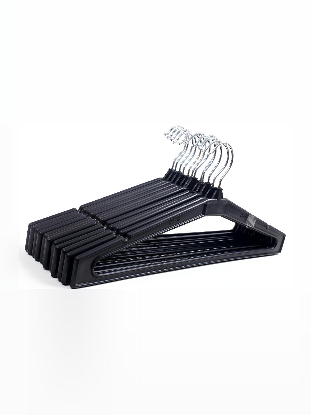 Buy SINAL12 Pieces Black Clothes Hangers - Hanger for Unisex 28544756 ...