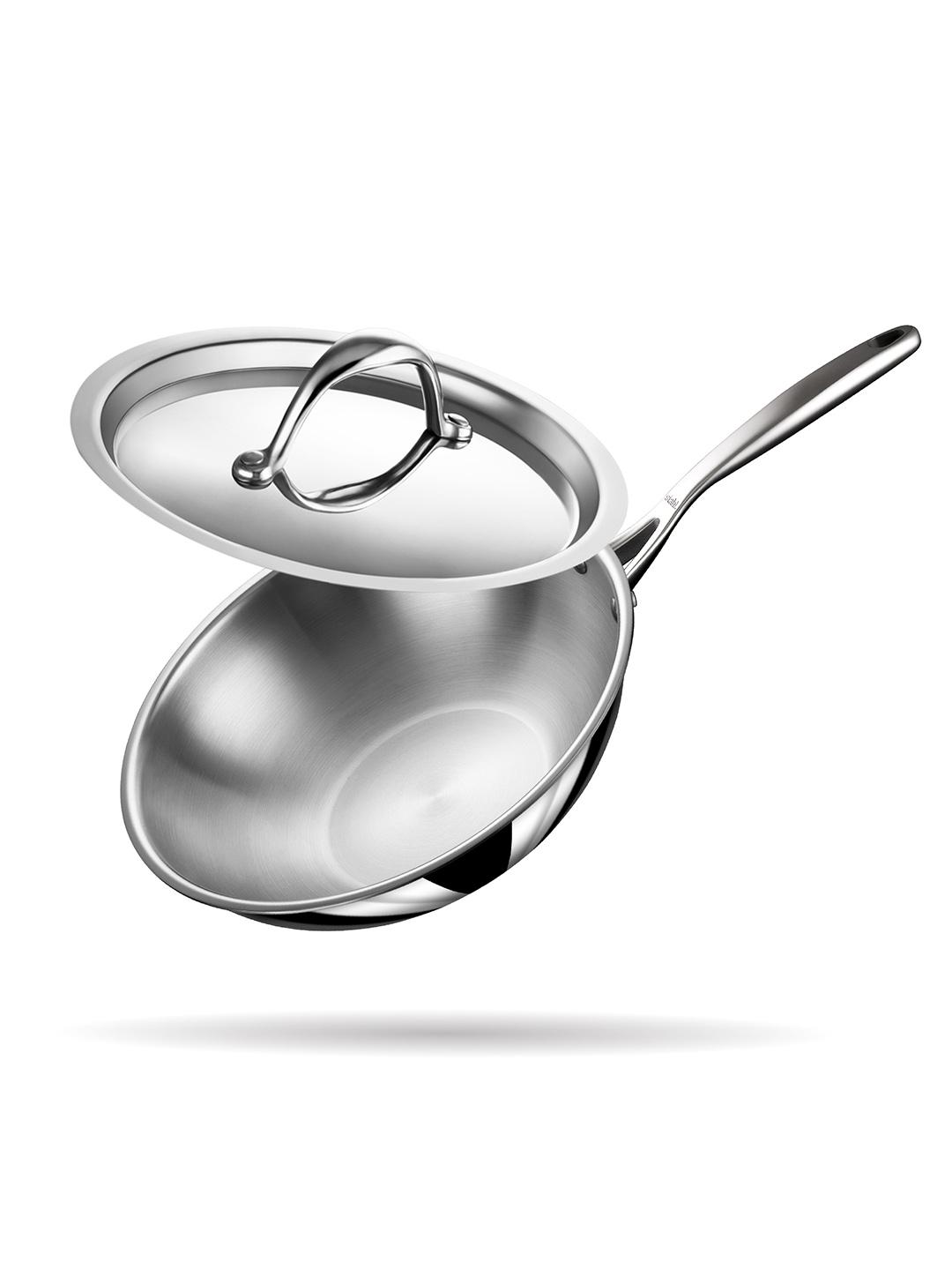 Buy Stahl Artisan Tri Ply Stainless Steel Induction Base Frying Pan ...