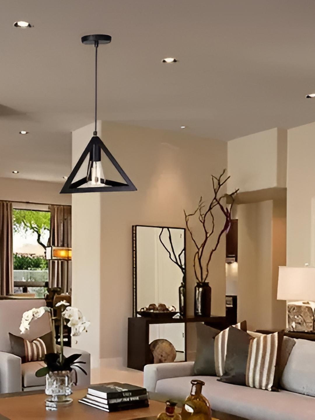 Buy Whiteray Black Triangle Shaped Metal Ceiling Lamp - Ceiling Lamps ...