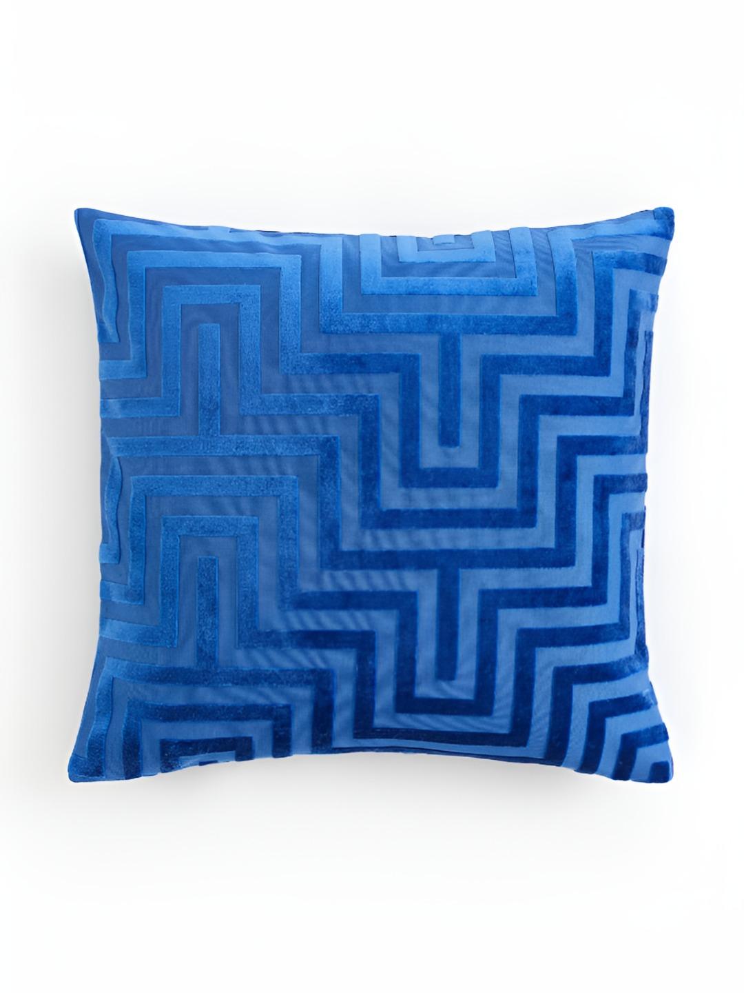 Buy H&M Blue Velvet Cushion Cover - Cushion Covers for Unisex 28566960 ...