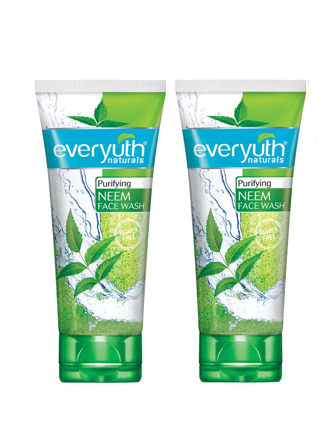Buy Everyuth Naturals Set Of 2 Purifying Neem Face Wash With Tea Tree ...