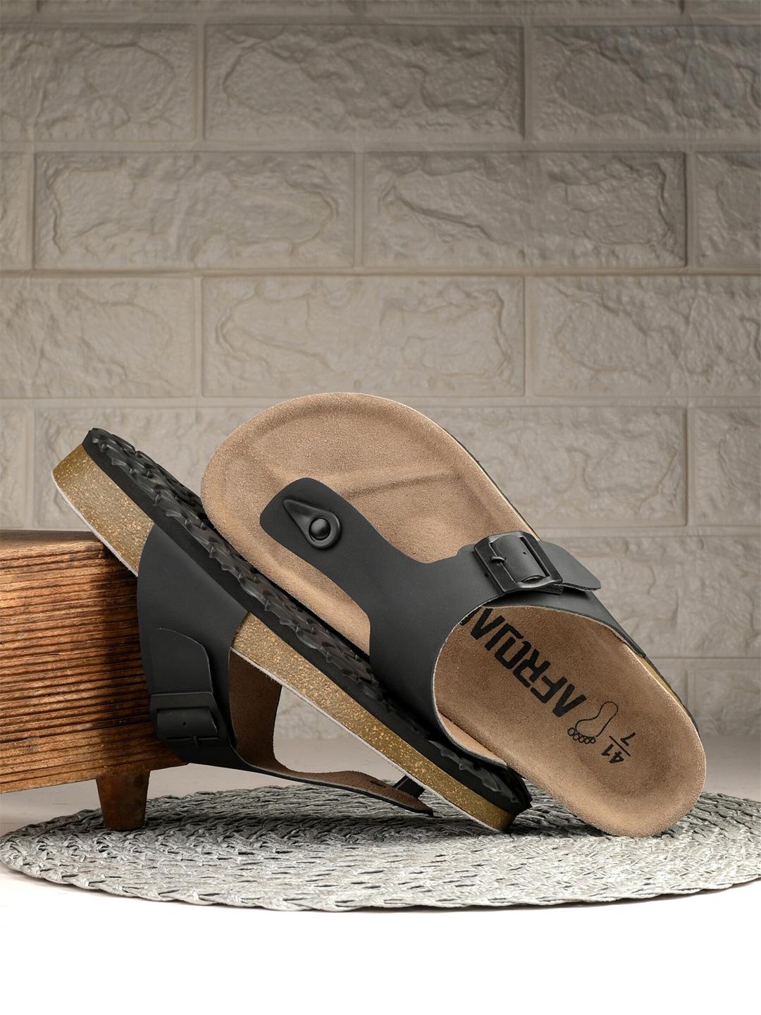 Buy AfroJack Men Leather Comfort Sandals - Sandals for Men 28712462 ...