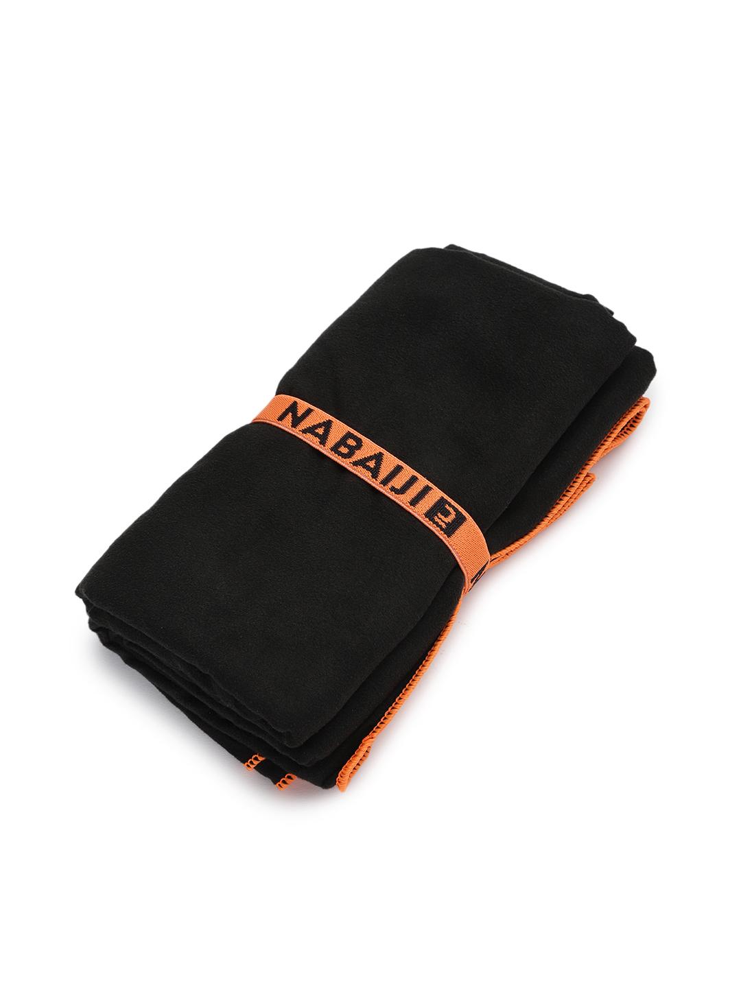 Buy Decathlon Nabaiji Black Soft Microfiber Quick Dry Towel (85x160 Cm ...