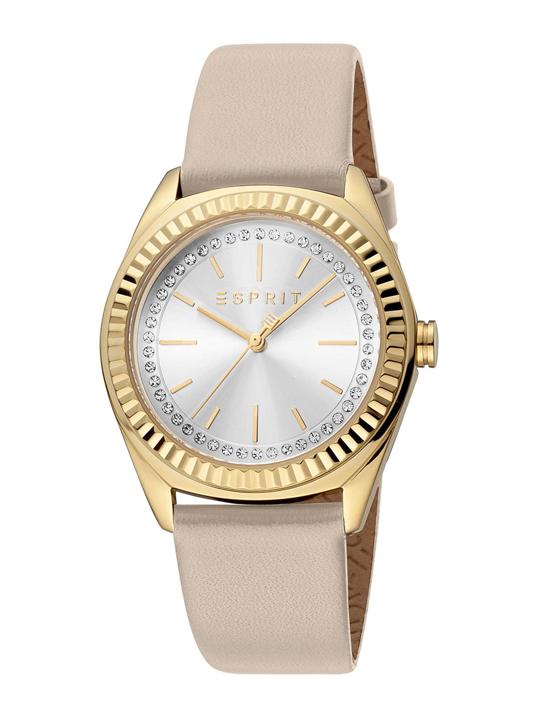 Buy ESPRIT Women Embellished Dial & Leather Straps Analogue Watch ...
