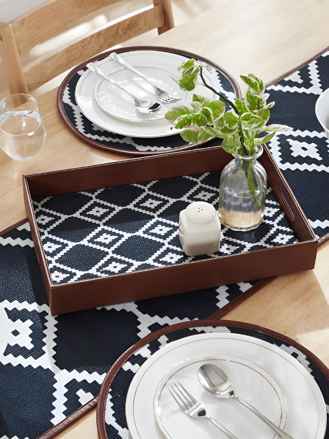 Buy Mona B Printed Rectangular Serving Tray - Serving Tray for Unisex ...