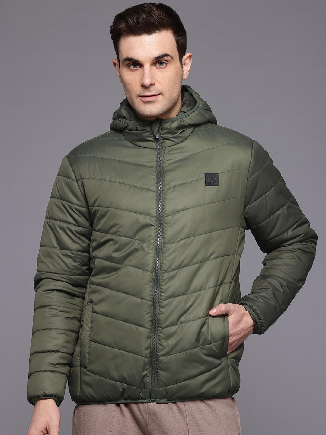 Buy HRX By Hrithik Roshan Solid Lifestyle Padded Jacket - Jackets for ...