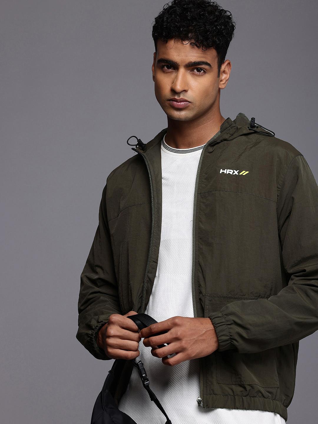 Buy HRX By Hrithik Roshan Hooded Biker Jacket - Jackets for Men ...