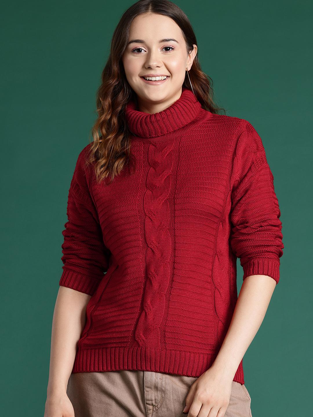 Buy DressBerry Acrylic Cable Knit Pullover - Sweaters for Women ...