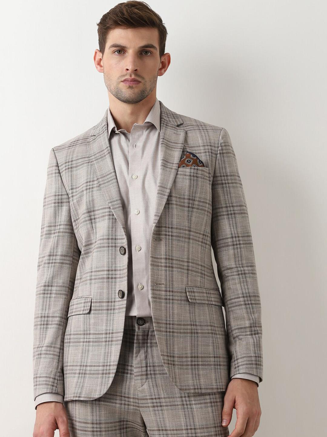Buy SELECTED Checked Slim Fit Blazers - Blazers for Men 28871438 | Myntra