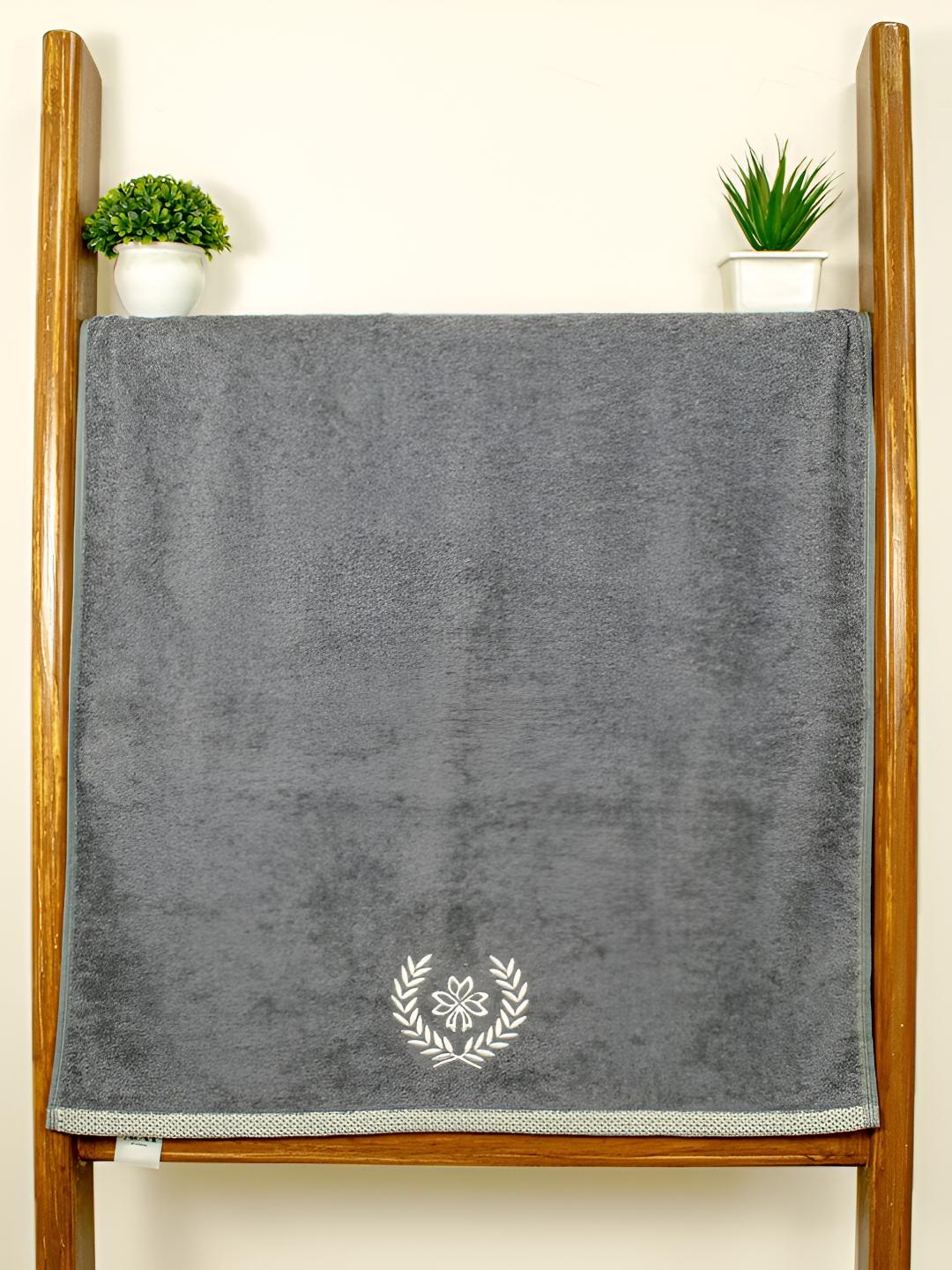 Buy Aura Organic Bamboo Embroidered 500GSM Super Soft Adult Regular ...