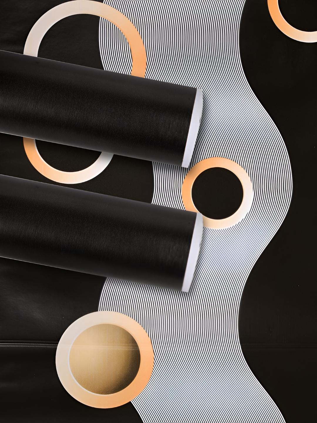 Buy Kuber Industries 2 Pcs Black & Grey Printed Self Adhesive Wall ...