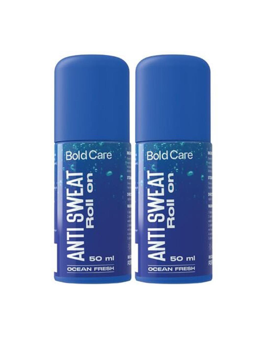 Buy Bold Care Men Set Of 2 Ocean Fresh Anti Sweat Roll Ons 50 Ml Each ...
