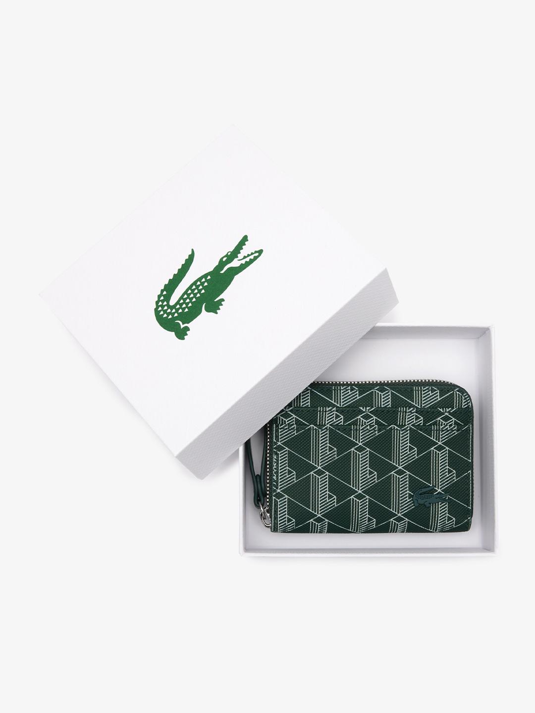 Buy Lacoste Women Geometric Printed RFID Zip Around Wallet - Wallets ...