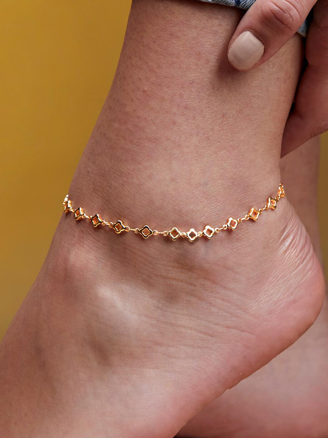 Buy AIKA BY MINUTIAE Gold Plated Anklet - Anklet for Women 28936650 ...