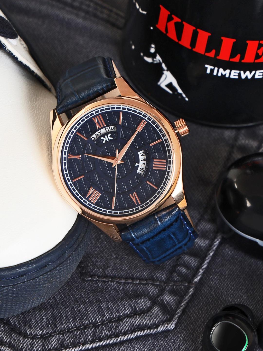 Buy Killer Men Dial & Leather Straps Analogue Watch KLMO76F - Watches ...
