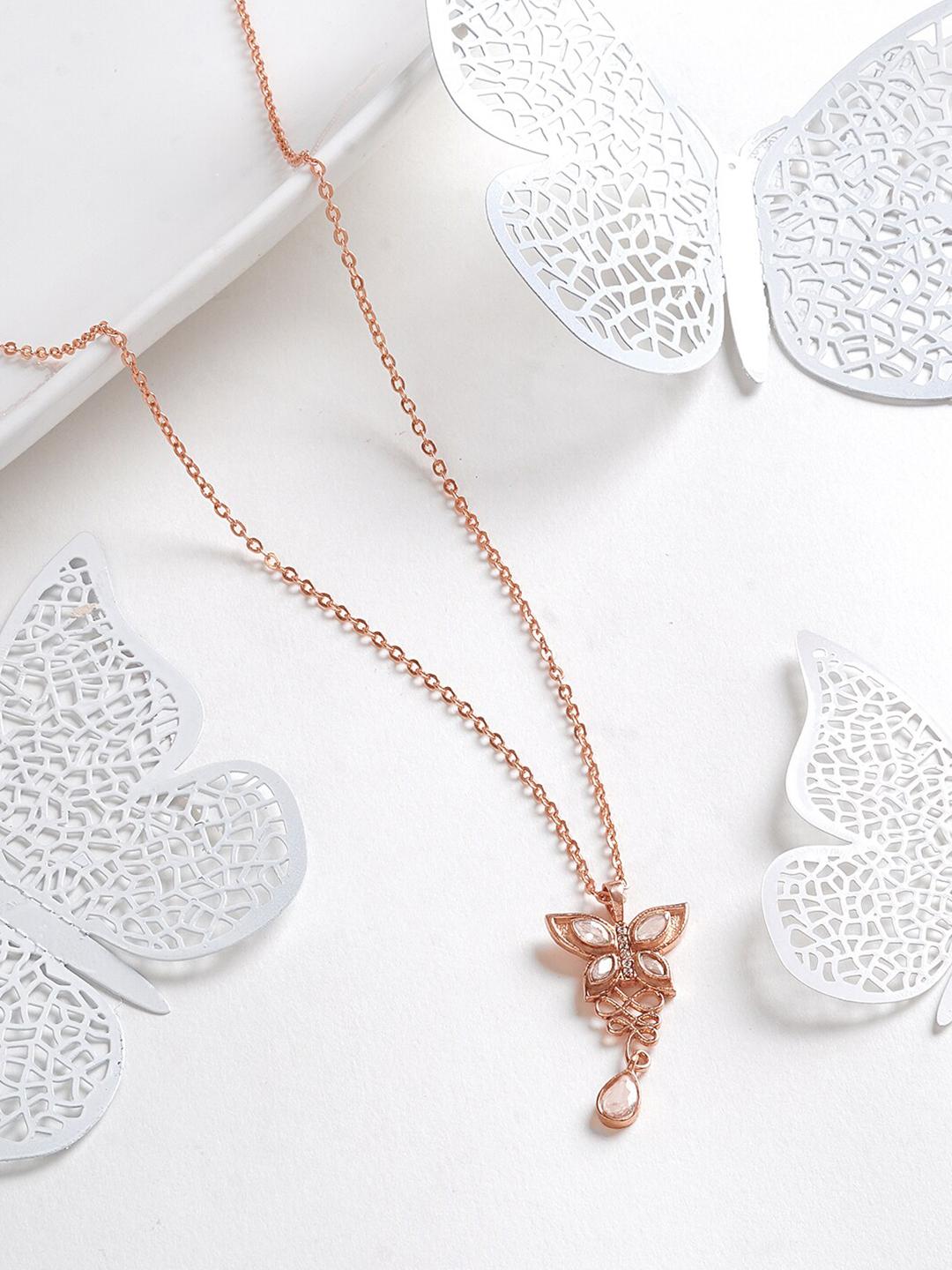 Buy JOKER & WITCH Rose Gold Plated Chain With Pendant - Necklace And ...